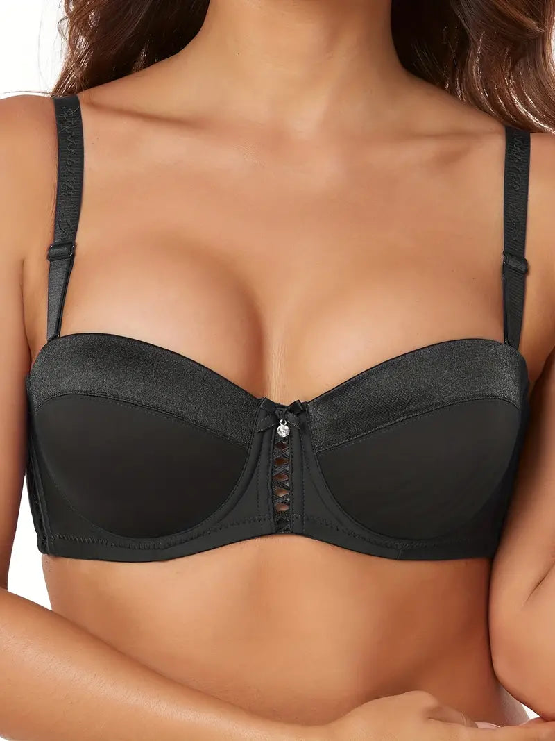 Anti Sagging Bow Tie Hollow Out Balconette Bra Binnys Usa